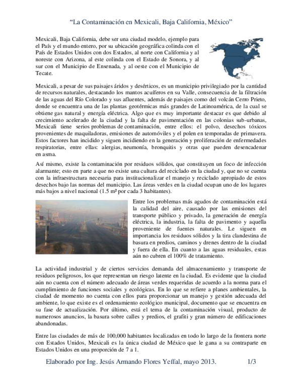 Hojas de contaminación JAFY a mayo | Jesus Armando Flores Yeffal ...