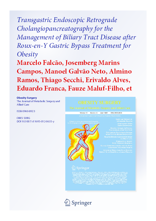 (PDF) Endoscopic ultrasound-directed transgastric ERCP (EDGE) for Roux ...