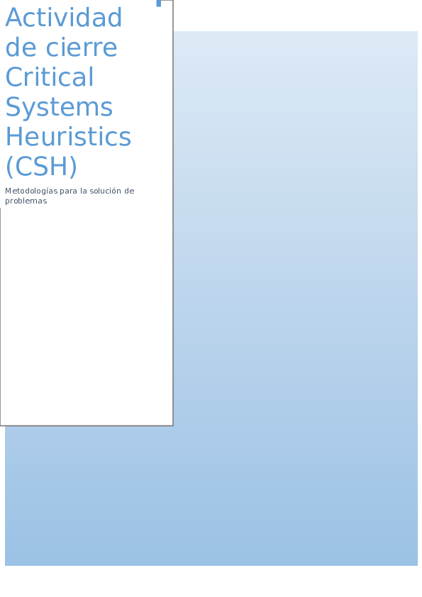 (DOC) Critical Heuristics System