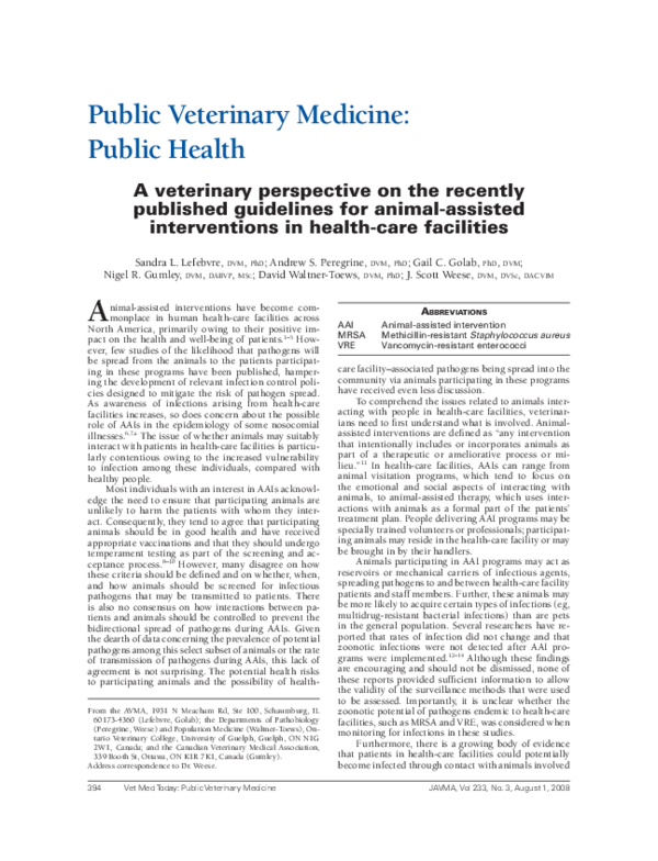 (PDF) A veterinary perspective on the recently published guidelines for ...