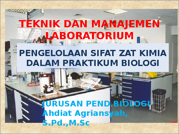 (PPT) Teklab pengenalan zat kimia