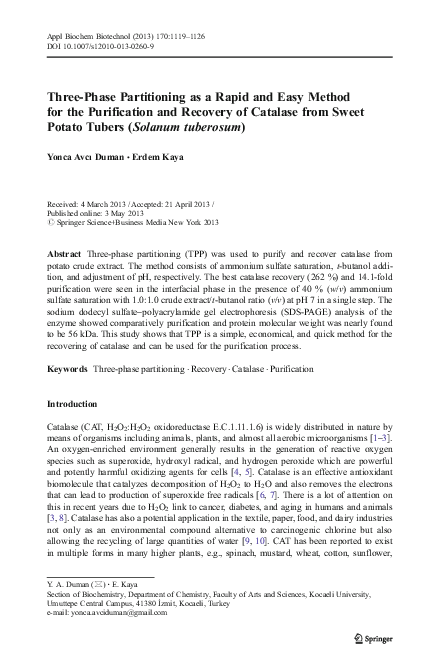 (PDF) Three-Phase Partitioning as a Rapid and Easy Method for the ...