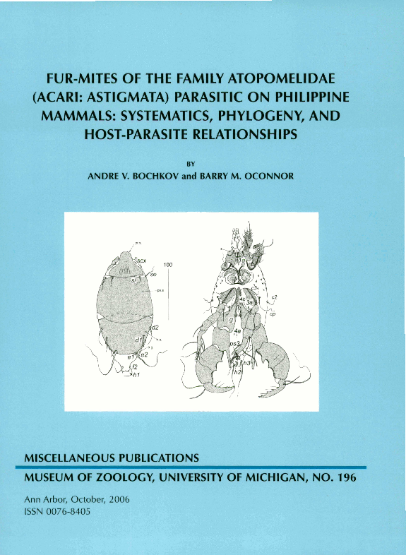 (PDF) Fur-mites of the family Atopomelidae (Acari: Astigmata) parasitic ...