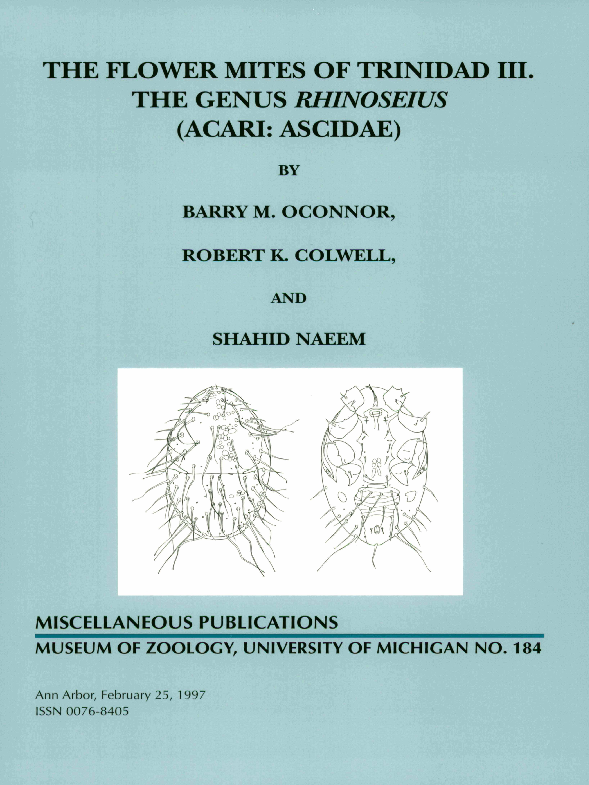 (PDF) The flower mites of Trinidad III: The genus Rhinoseius (Acari ...
