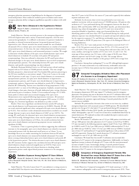 (PDF) 88 Comparison of Emergency Department Patients Who Received One ...