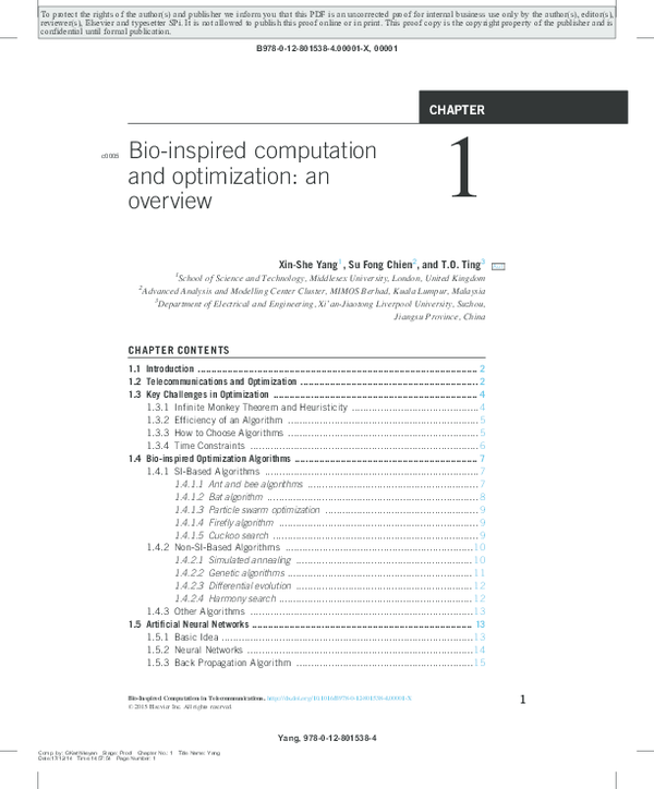 (PDF) Bio-inspired Computation in Telecommunications