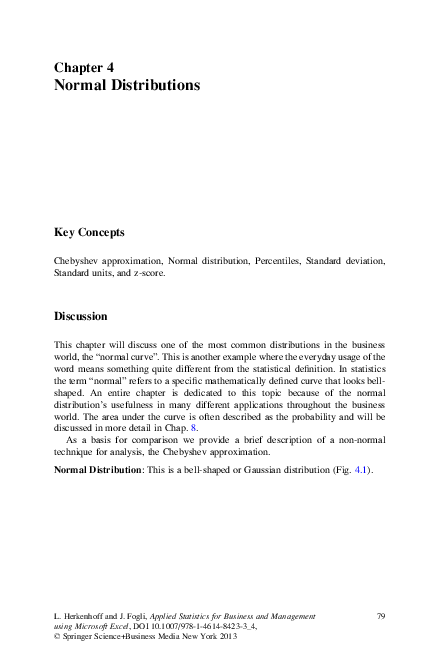 (PDF) Normal Distributions