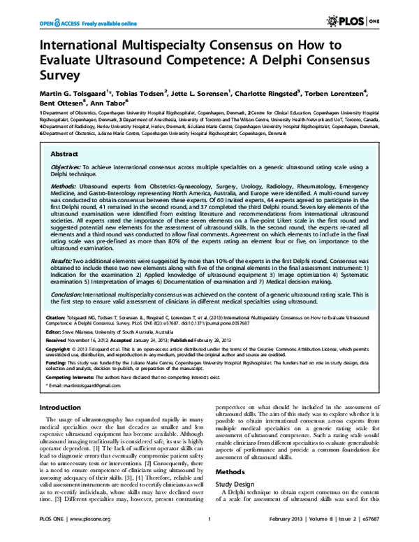(PDF) International Multispecialty Consensus on How to Evaluate ...