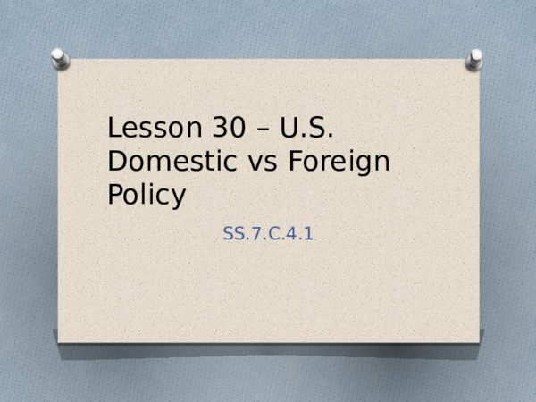 (PPT) Lesson 30 - US Domestic vs Foreign | Msp Twirl - Academia.edu