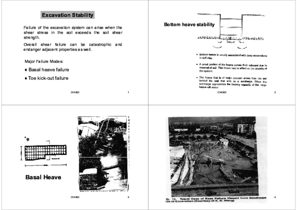 (PDF) Excavation Stability
