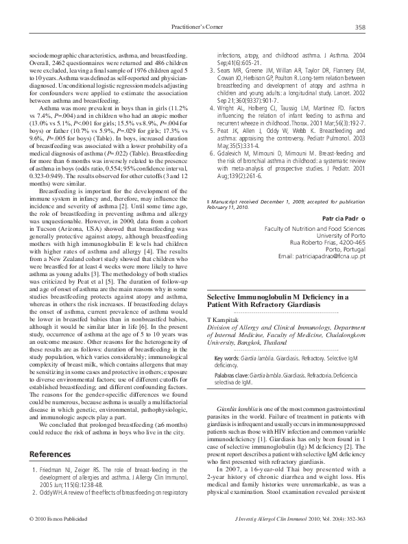 (PDF) Selective Immunoglobulin M Deficiency in a Patient with ...