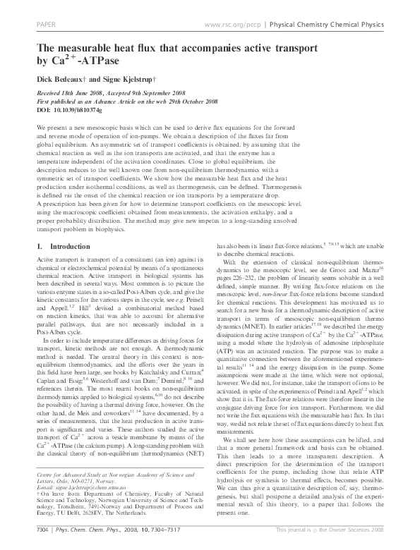 (PDF) Mesoscopic non-equilibrium thermodynamics of non-isothermal reaction-diffusion