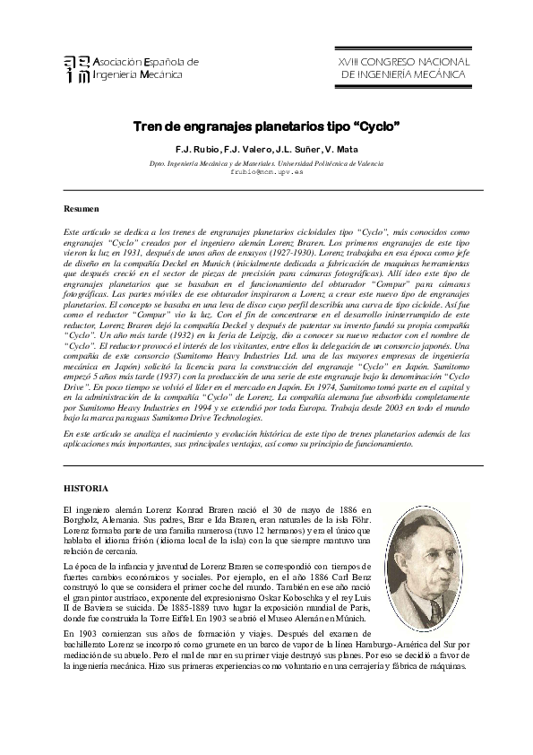 (PDF) Tren de engranajes planetarios tipo " Cyclo