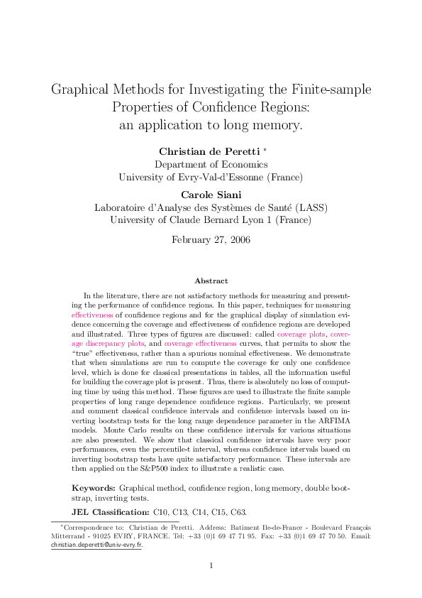 (PDF) Graphical methods for investigating the finite-sample properties ...