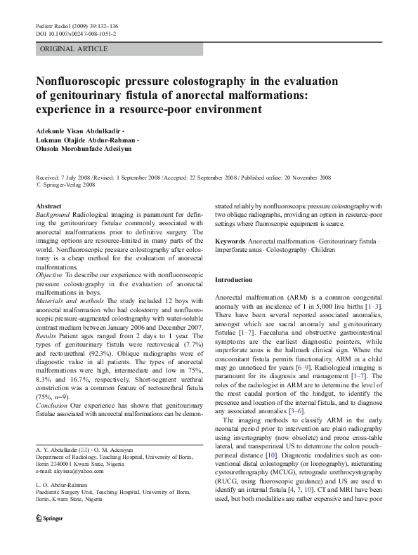 (PDF) Nonfluoroscopic pressure colostography in the evaluation of ...