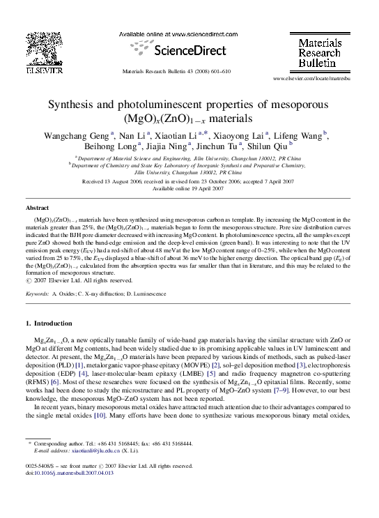 (PDF) Synthesis and photoluminescent properties of four novel trinuclear europium complexes ...