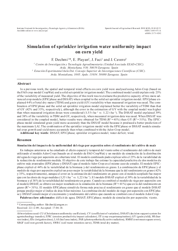 coefficient bac s si simulation