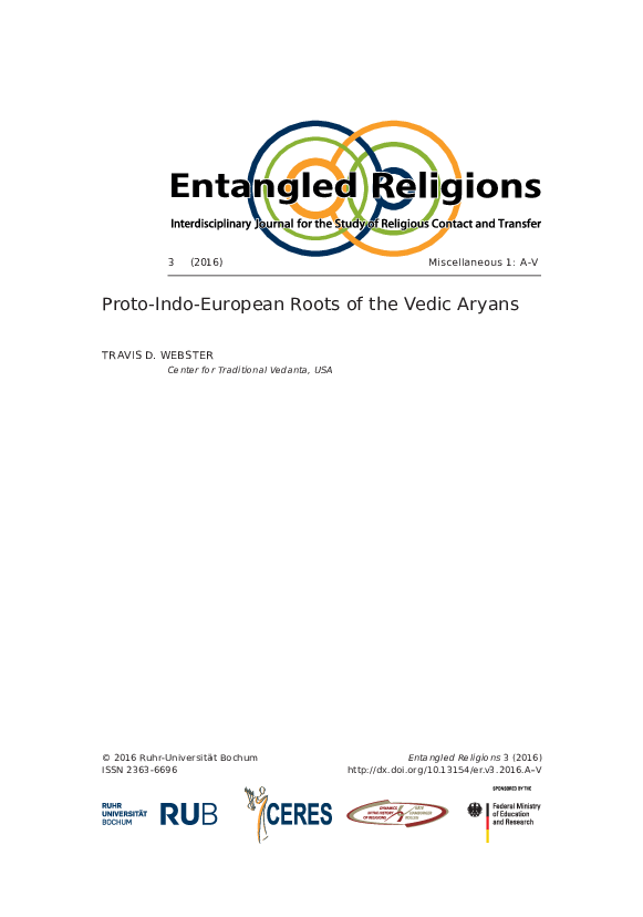 (PDF) Proto-Indo-European Roots of the Vedic Aryans