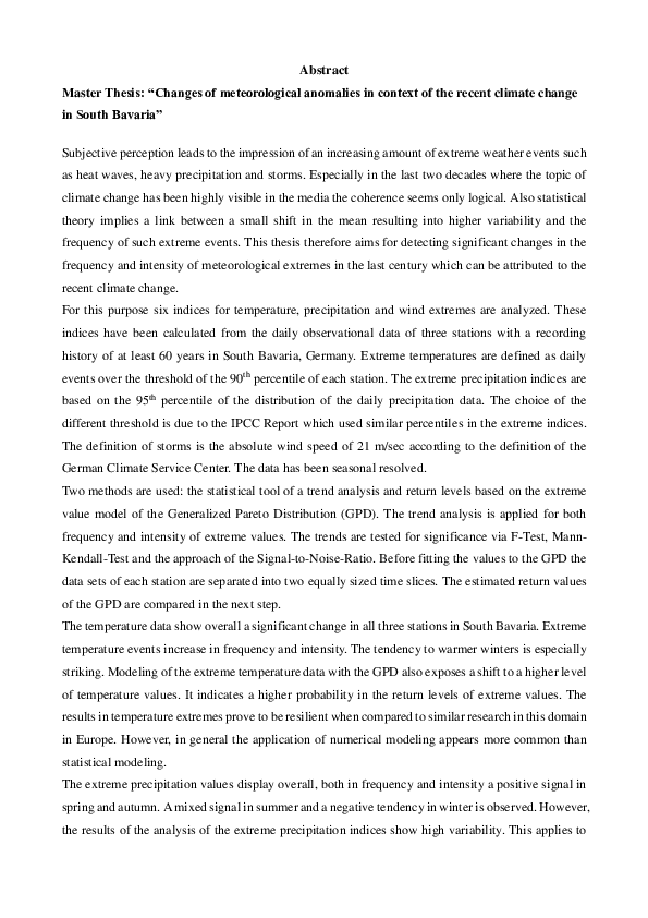 Abstract Master Thesis