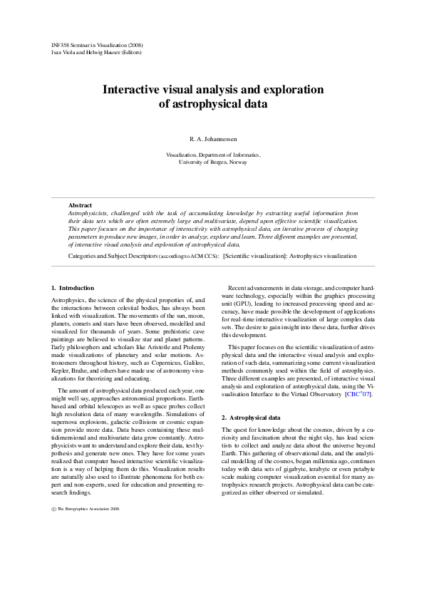 (PDF) Interactive visual analysis and exploration of injection systems ...