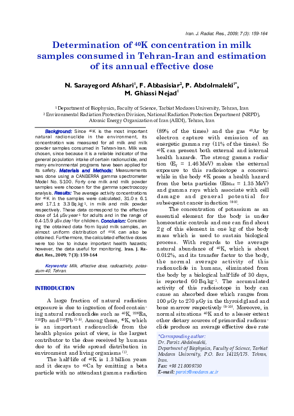 pdf-determination-of-40k-concentration-in-milk-samples-consumed-in