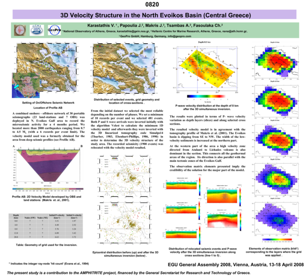 (PDF) 3D Velocity Structure in the North Evoikos Basin (Central Greece)