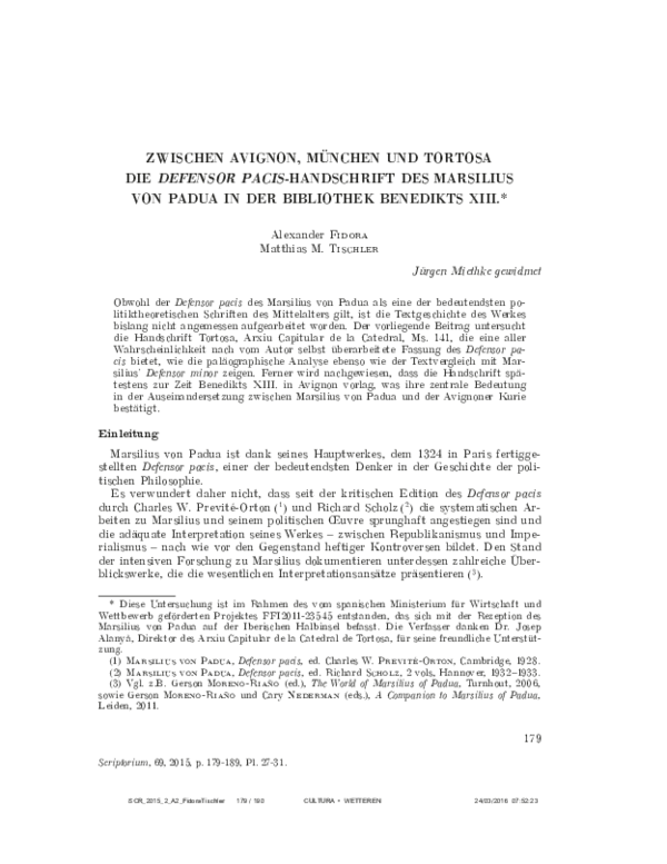 (PDF) (together with A. Fidora) Zwischen Avignon, München und Tortosa ...