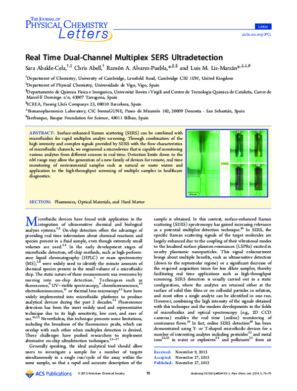 (PDF) Real Time Dual-Channel Multiplex SERS Ultradetection