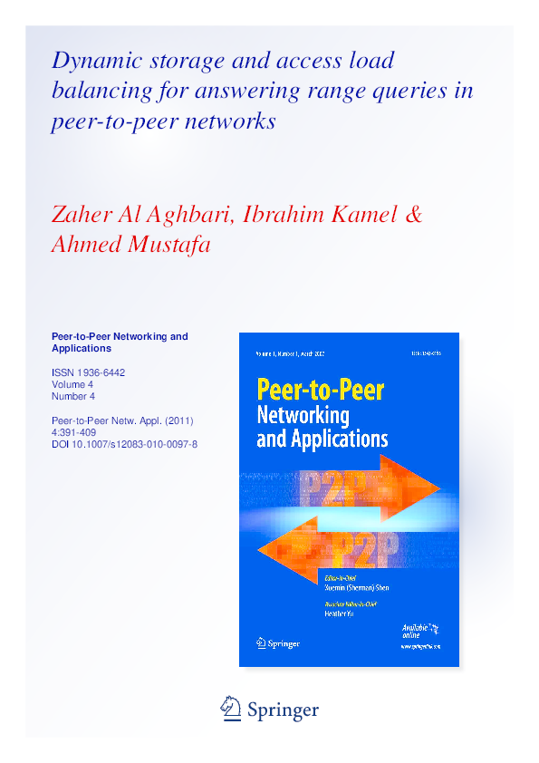 (PDF) Dynamic storage and access load balancing for answering range queries in peer-to-peer networks