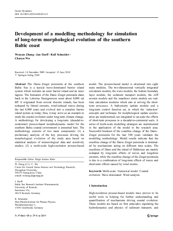 (PDF) Development of a modelling methodology for simulation of long ...