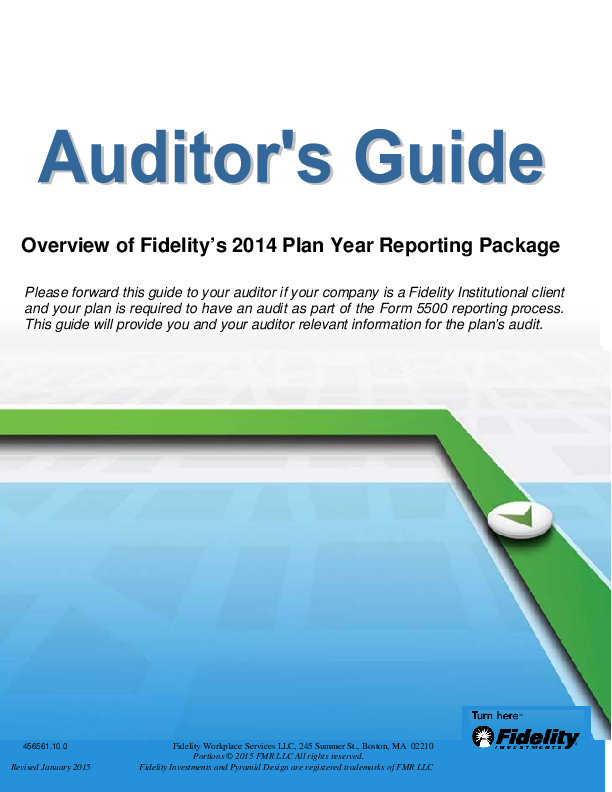 (PDF) Overview of Fidelity's 2014 Plan Year Reporting Package
