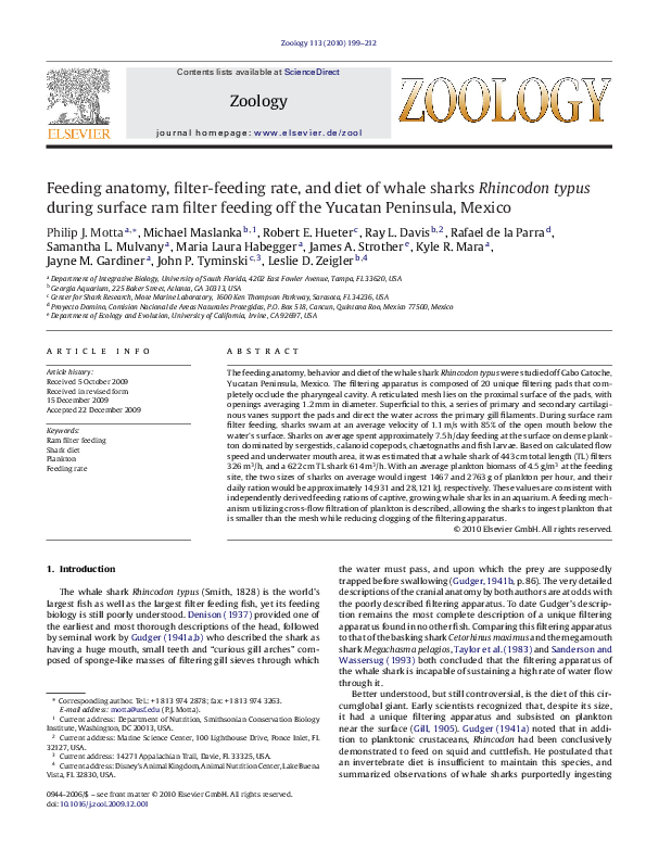 Filter Feeding Biology