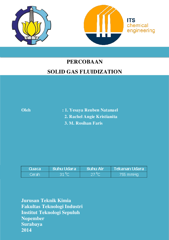 Pdf Percobaan Solid Gas Fluidization Yesaya Natanael