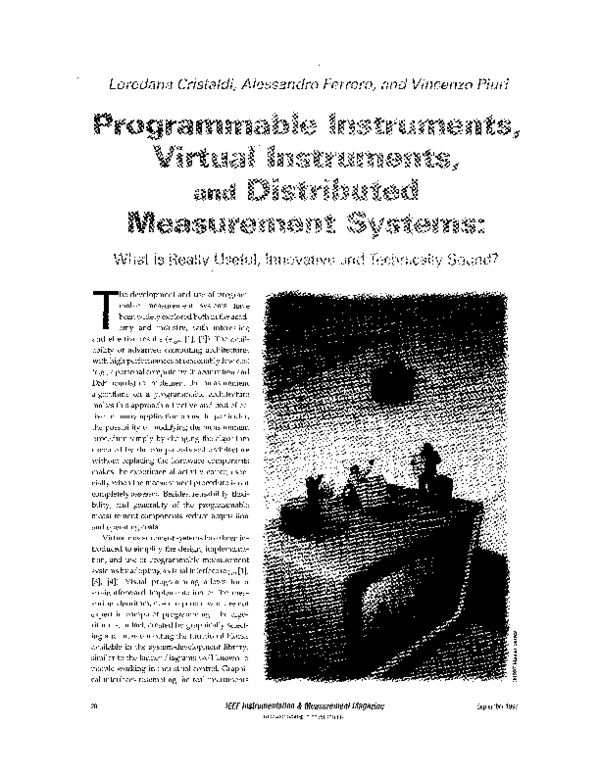 (PDF) Programmable instruments, virtual instruments, and distributed ...