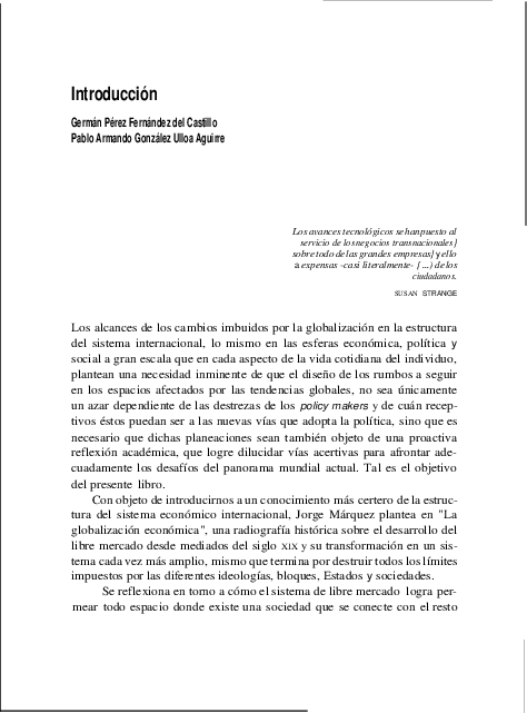 (PDF) (2011) "Introducción”, en coautoría con Pérez Fernández del Castillo, Germán, en con Pérez ...