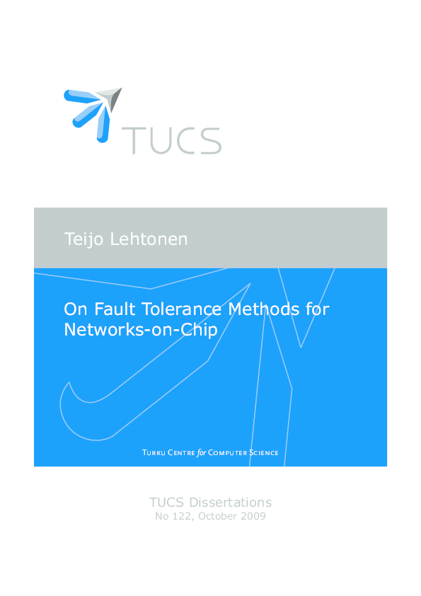 Pdf On Fault Tolerance Methods For Networks On Chip Teijo Lehtonen