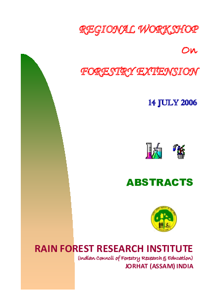 (PDF) Abstract Book - Regional Workshop on Forestry Extension