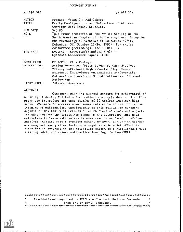 PDF Family Configuration And Motivation Of African American High School Students Norma pdf-family-configuration-and-motivation-of-african-american-high-school-students-norma