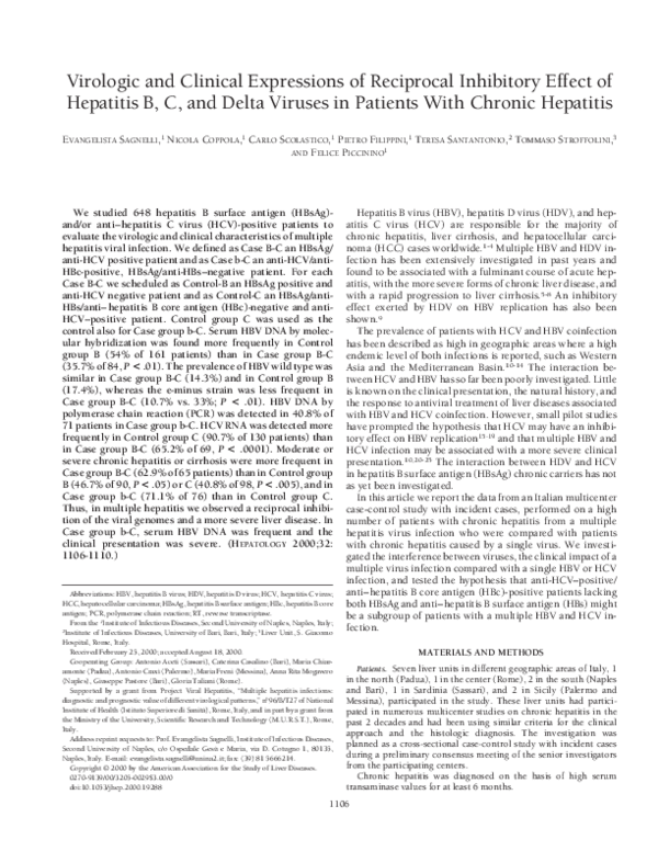 (PDF) Virologic and Clinical Expressions of Reciprocal Inhibitory ...