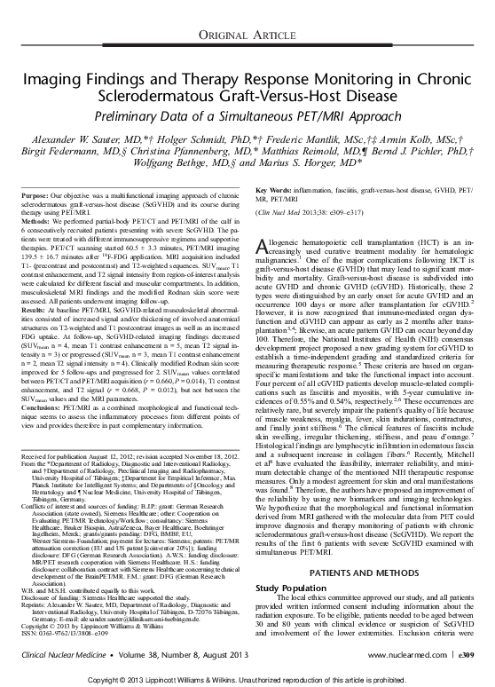 (PDF) Imaging Findings and Therapy Response Monitoring in Chronic ...