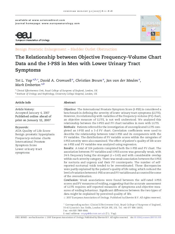 (PDF) The Relationship between Objective Frequency–Volume Chart Data ...