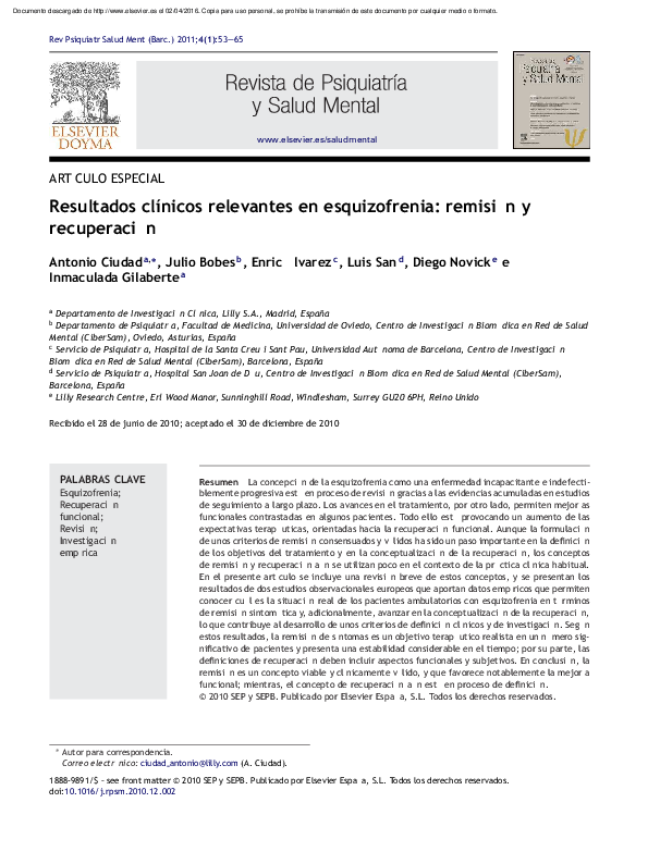 (PDF) Assessment of remission in schizophrenia with the CGI and CGI-SCH ...
