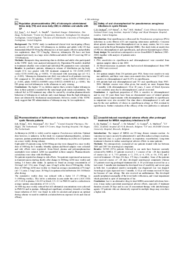 (PDF) 67 Linezolid-induced neurological adverse effects after prolonged ...
