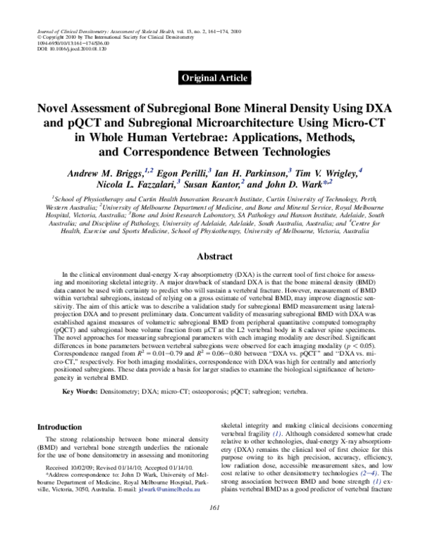 (PDF) Assessment of Spine Bone Mineral Density in Juvenile Idiopathic ...