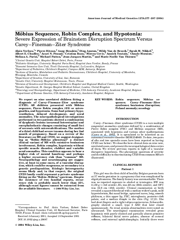 (PDF) Case of Myhre syndrome with autism and peculiar skin histological findings | Daniele De ...