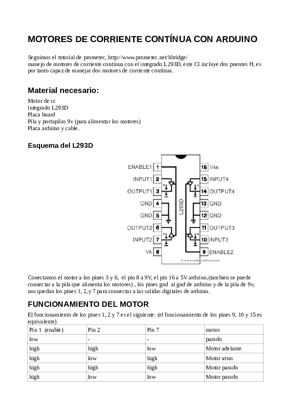 MOTORES DE CORRIENTE CONTÍNUA CON ARDUINO