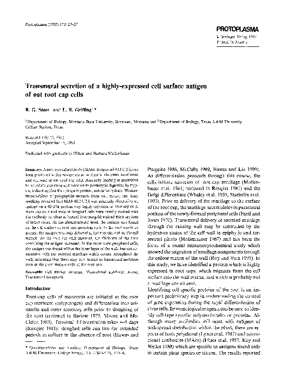 (PDF) Transmural secretion of a highly-expressed cell surface antigen ...