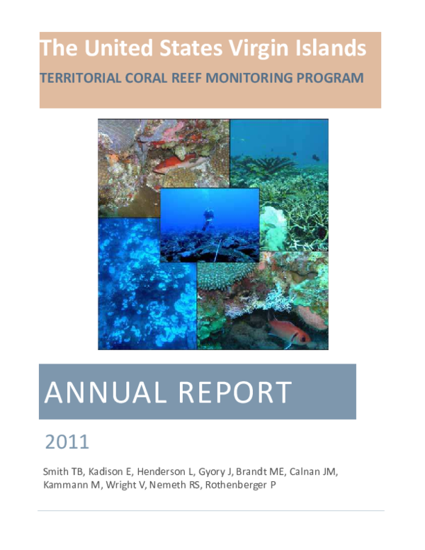 (PDF) The United States Virgin islands territorial coral reef ...
