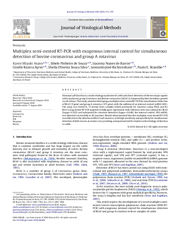 (PDF) Multiplex semi-nested RT-PCR with exogenous internal control for ...