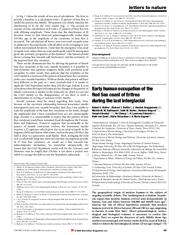 (PDF) Early human occupation of the Red Sea coast of Eritrea during the ...